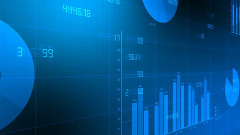 futuristic computer screen big data analytic Stock Footage Video (100% ...