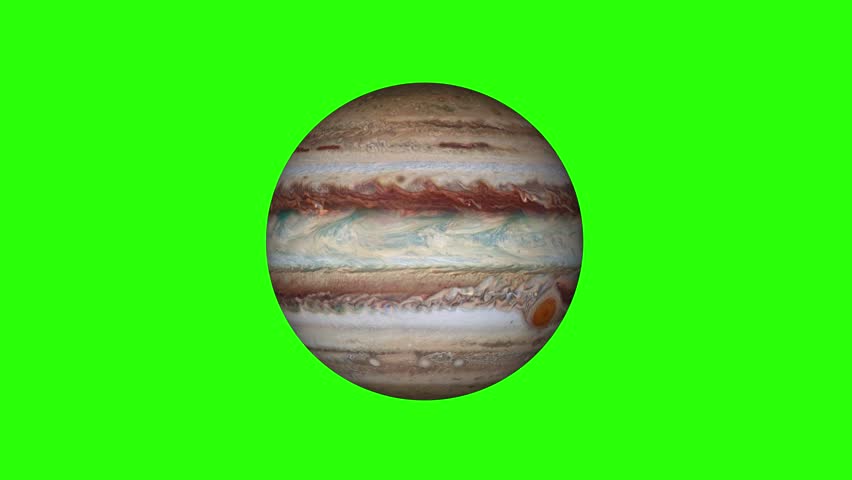 Simple Jupiter Planet Model Rotating Stock Footage Video (100% Royalty ...