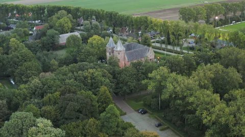 Camera Flight Around Karlstejn Castle Royal Stock Footage Video (100% ...
