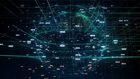 Global Network Animation 3d Animation Symbolizing Stock Footage Video ...