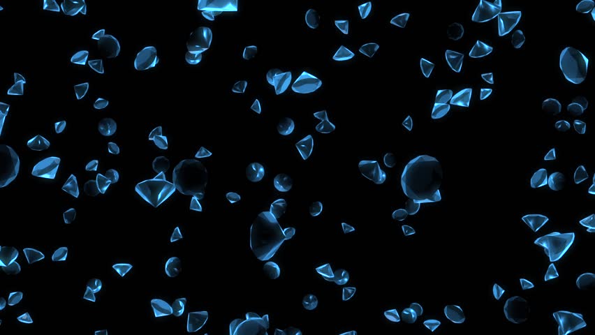 blue falling diamonds loopable overlay graphic Stock Footage Video (100 ...