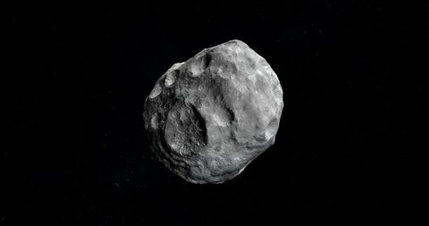 Nereid Third Largest Moon Neptune Rotating Stock Footage Video 100
