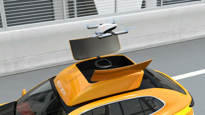 Electric Rescue Suv Released Drone Stock Footage Video (100% Royalty ...