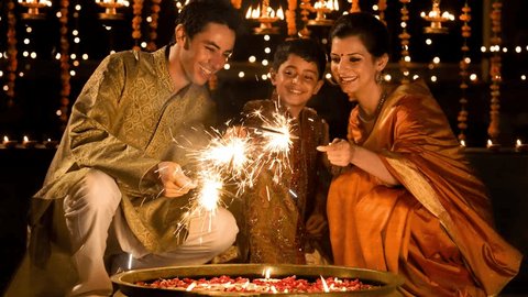 Family Playing Firecrackers Stock Footage Video (100% Royalty-free ...