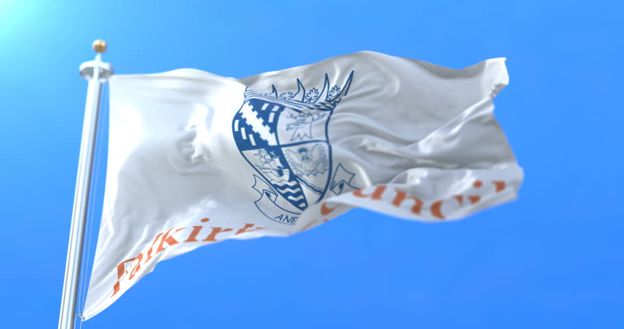 flag falkirk council scotland loop Stock Footage Video (100% Royalty ...