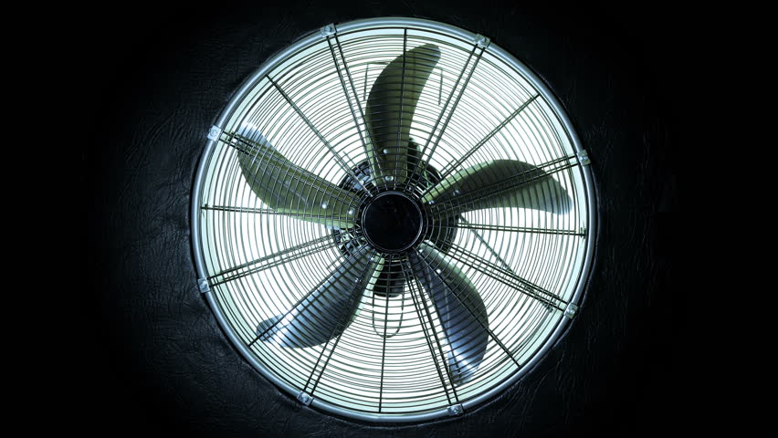 slow rotating ventilation fan 4k uhd Stock Footage Video (100% Royalty ...