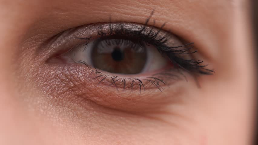 women's eyes without makeup lens on Stock Footage Video (100% Royalty ...