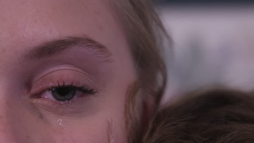 look her left eye she crying Stock Footage Video (100% Royalty-free ...