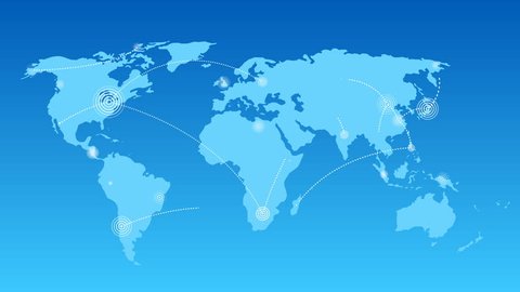 Simple World Map Light Blue Background Stock Vector (Royalty Free ...