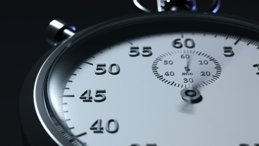 vintage stopwatch counting seconds minutes timelapse Stock Footage ...