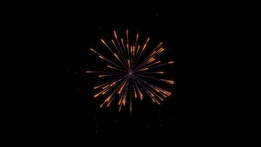 Animation of Colored Spherical Fireworks Stock Footage Video (100% ...