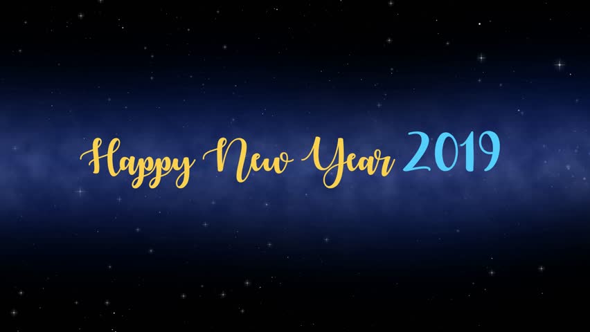 happy new year greeting text animation Stock Footage Video (100% ...