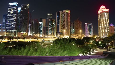Qatar Doha March 20 2018 8k Stock Footage Video (100% Royalty-free ...