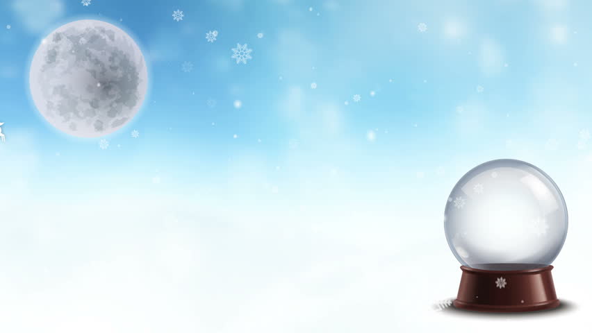 crystal ball falling snow inside hq Stock Footage Video (100% Royalty ...