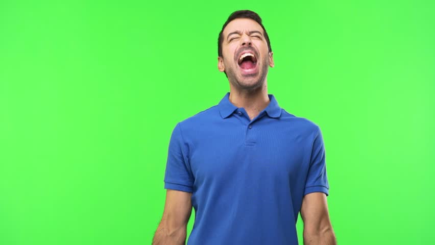 man on green screen chroma key: Stockvideos & Filmmaterial (100 % ...