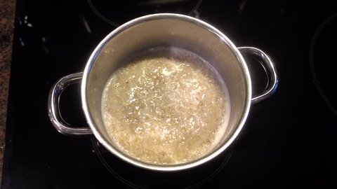 Boiling Water Saucepan That On Induction Stock Photo (Edit Now) 789385234