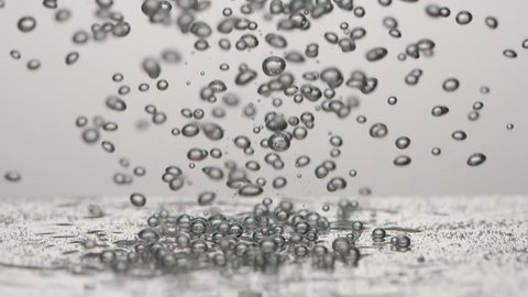 Falling Bubbles Under Water Slow Motion Stock Footage Video (100% ...