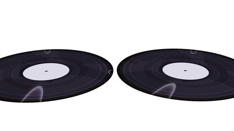 Loop Spinning Vinyl Record Animation Color Stock Footage Video (100% ...
