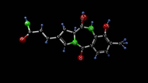 Anthramycin Molecule Molecular Structure Anthramycin Broadspectrum ...
