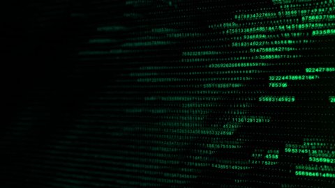 Abstract Futuristic Cyberspace Binary Code Matrix Stock Vector (Royalty ...