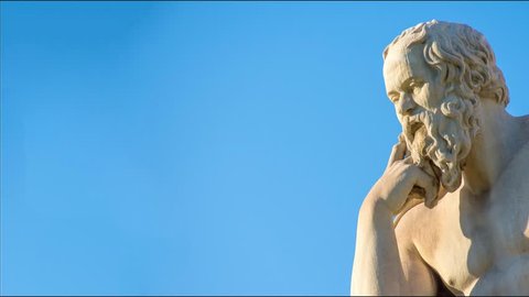 Classical Statue Greek Philosopher Socrates Side Stock Photo 1552110419 ...