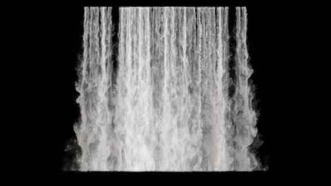 Waterfall Texture Seamless Loop 4k Isolated Stock Footage Video (100% ...