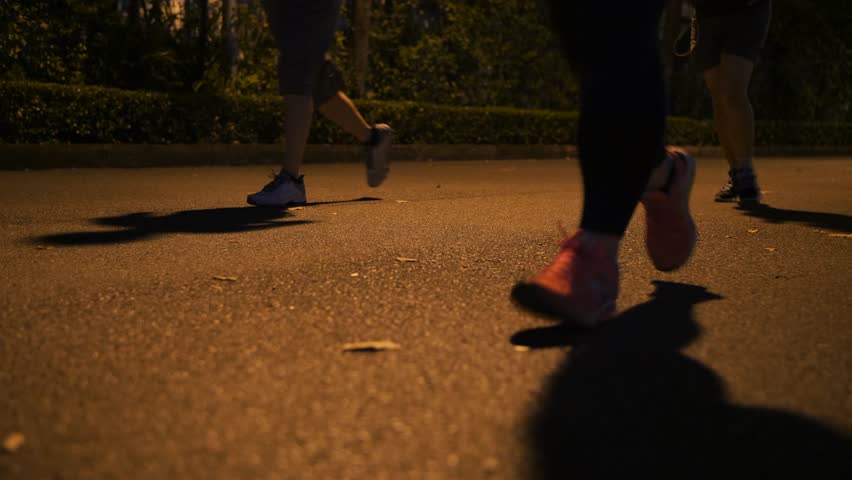 People Running Park View On Runners Stock Footage Video (100% Royalty ...