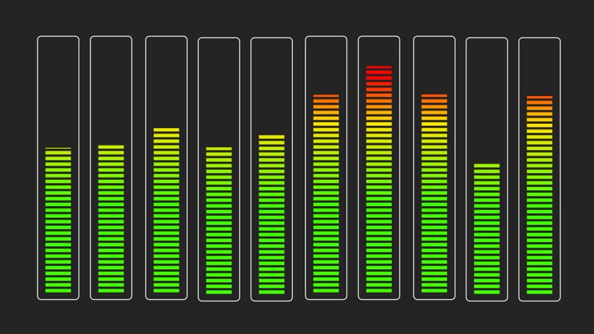 moving music equalizer abstract animation Stock Footage Video (100% ...