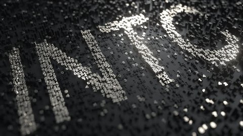 Intel Intc Stock Ticker Made Silver Stock Footage Video (100% Royalty ...