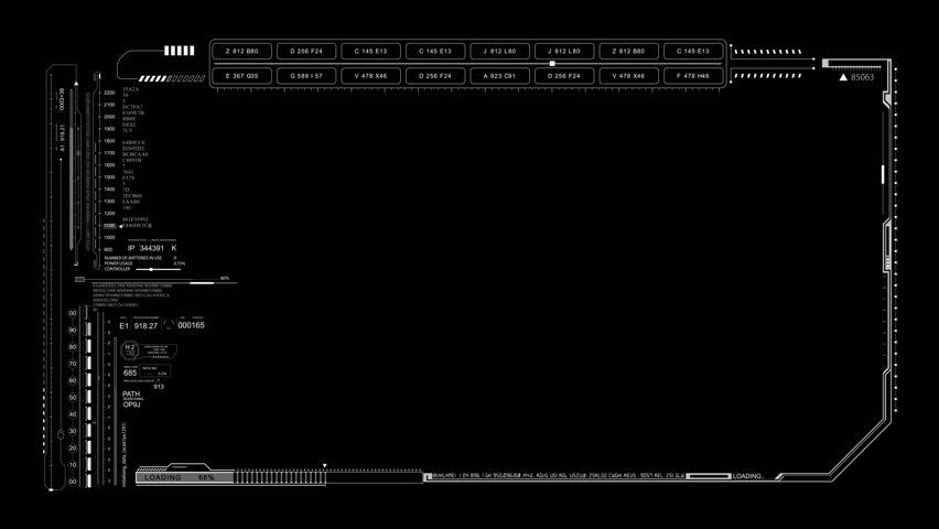 Hud Frame Viewfindergood Tech Video Overlaytechnological Stock Footage ...