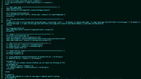 Programming Code Running Down Computer Screen Stock Footage Video (100% ...