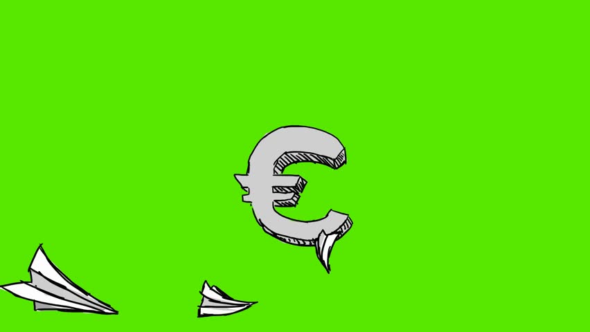 Currency Symbol Money 2d Hand Drawn Stock Footage Video (100% Royalty ...