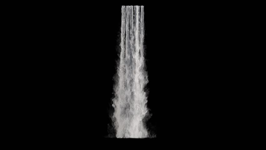 Waterfall Texture Seamless Loop 4k Isolated Stock Footage Video (100% ...
