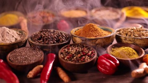 Smoke Spice Still Life Stock Footage Video (100% Royalty-free ...