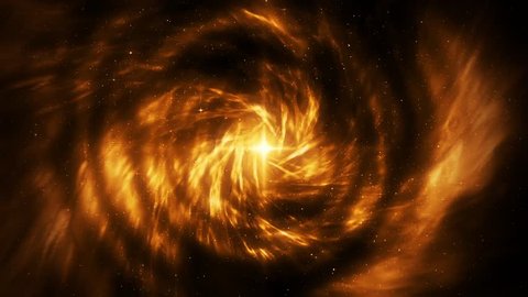 Gold Space Vortex Starfield Loopable Motion Stock Footage Video (100% ...