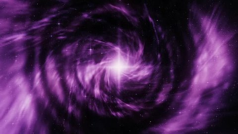 Purple Space Vortex Starfield Loopable Motion Stock Footage Video (100% ...