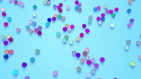 colorful beads falling on floor slow Stock Footage Video (100% Royalty ...