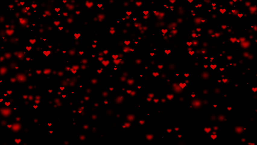 rising red flashing hearts romantic flying Stock Footage Video (100% ...