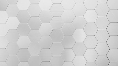 Surface Consisting Hexagonal Metal Plates Stock Footage Video (100% ...