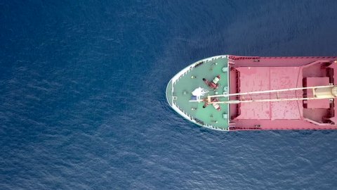 large container ship sea - top Stock Footage Video (100% Royalty-free ...