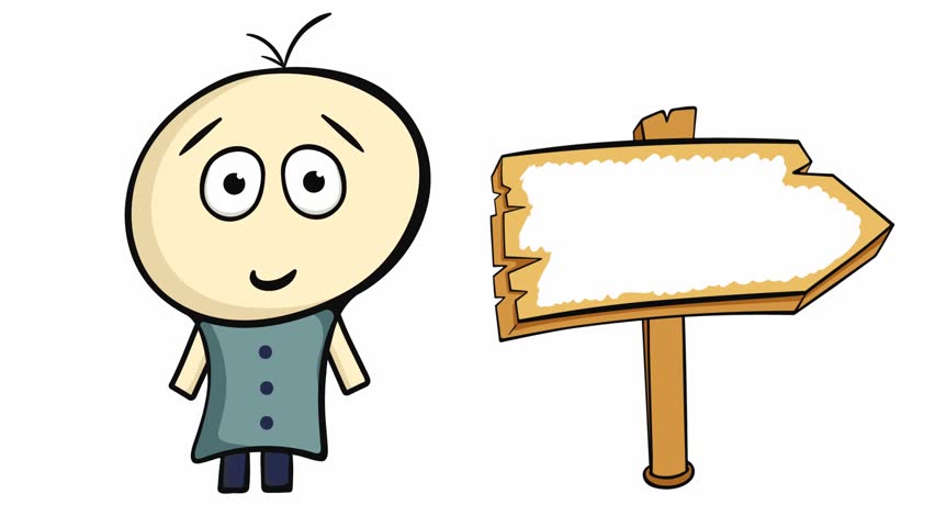 character empty sign Stock Footage Video (100% Royalty-free) 1020097999 ...