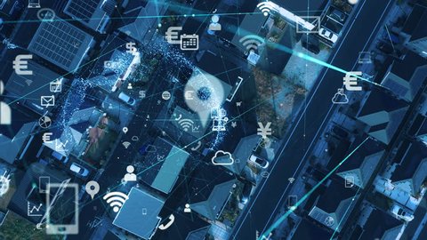 Smart Buildings Made Mobile Phones Ai Stock Footage Video (100% Royalty ...