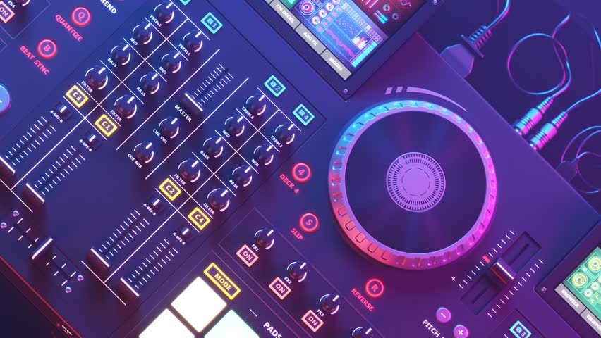 Modern, Contemporary Dj Set Mixer Stock Footage Video (100% Royalty ...