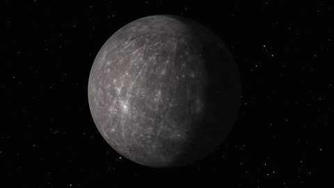 mercury rotating spinning full rotation seamless Stock Footage Video ...