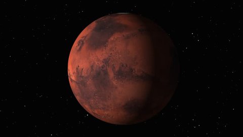 Realistic Mars Rotation Stock Footage Video (100% Royalty-free ...