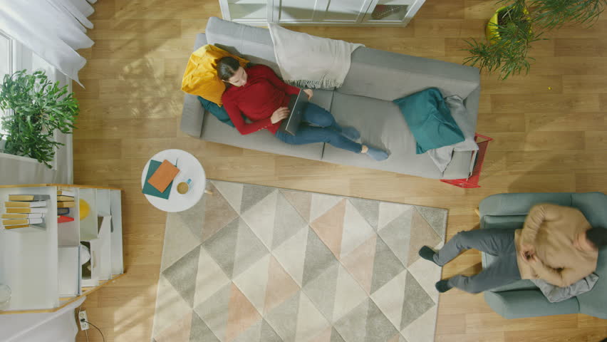 Sitting On Sofa Top View Stock Video Footage - 4K and HD Video Clips ...