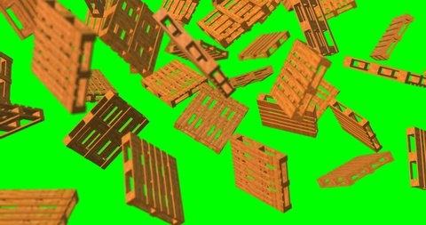 Wooden Pallet Falling Stock Footage Video (100% Royalty-free ...