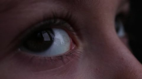 Look Window Reflection Window His Eyes Stock Footage Video (100% ...