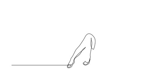 Vector Isolated Continuous Line Drawing Scroll Stock Vector (Royalty ...