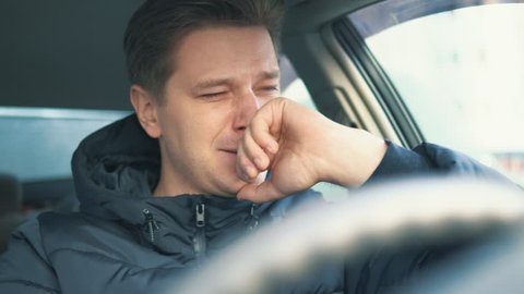 Young Man Crying Car Depression Stock Footage Video (100% Royalty-free ...